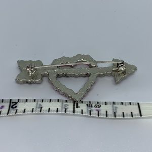 Vintage | Jewelry | Vintage Bedazzled Heart Brooch | Poshmark
